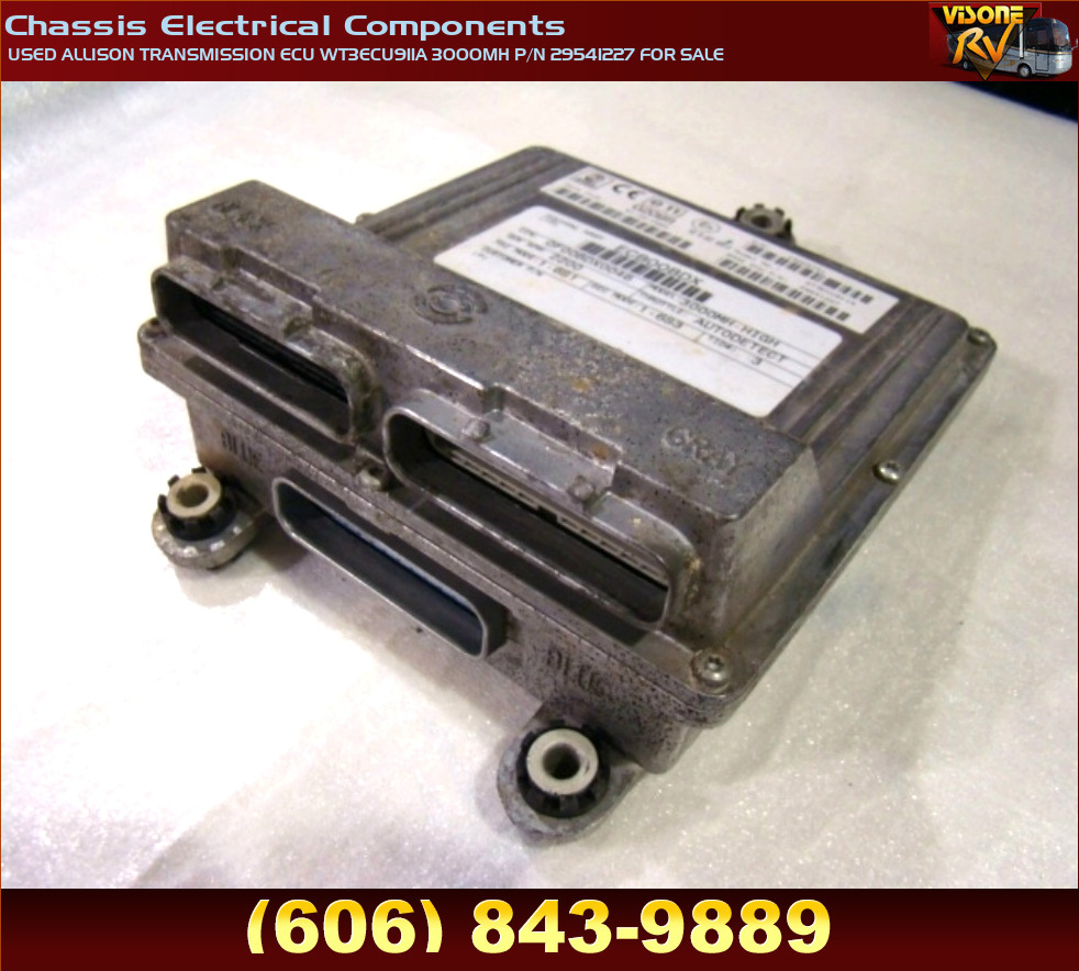 RV Chassis Parts USED ALLISON TRANSMISSION ECU WT3ECU911A 3000MH P/N ...
