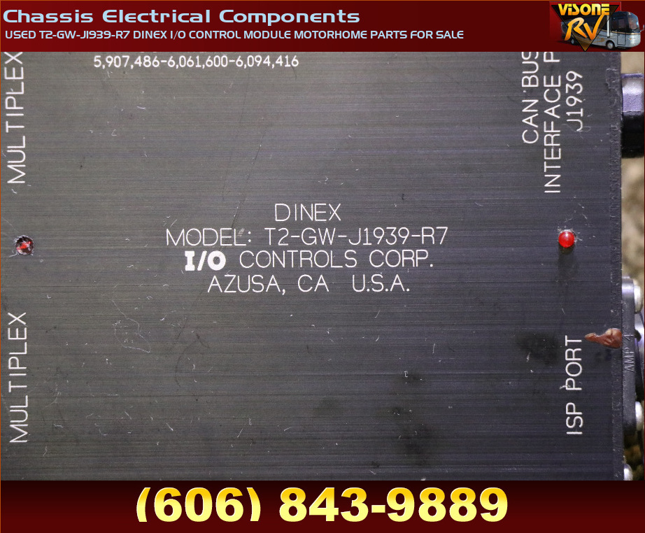 RV Chassis Parts USED T2-GW-J1939-R7 DINEX I/O CONTROL MODULE MOTORHOME ...