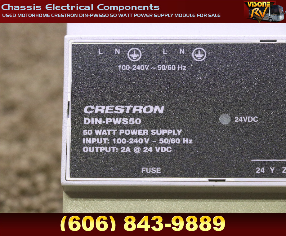 RV Chassis Parts USED MOTORHOME CRESTRON DIN-PWS50 50 WATT POWER SUPPLY ...